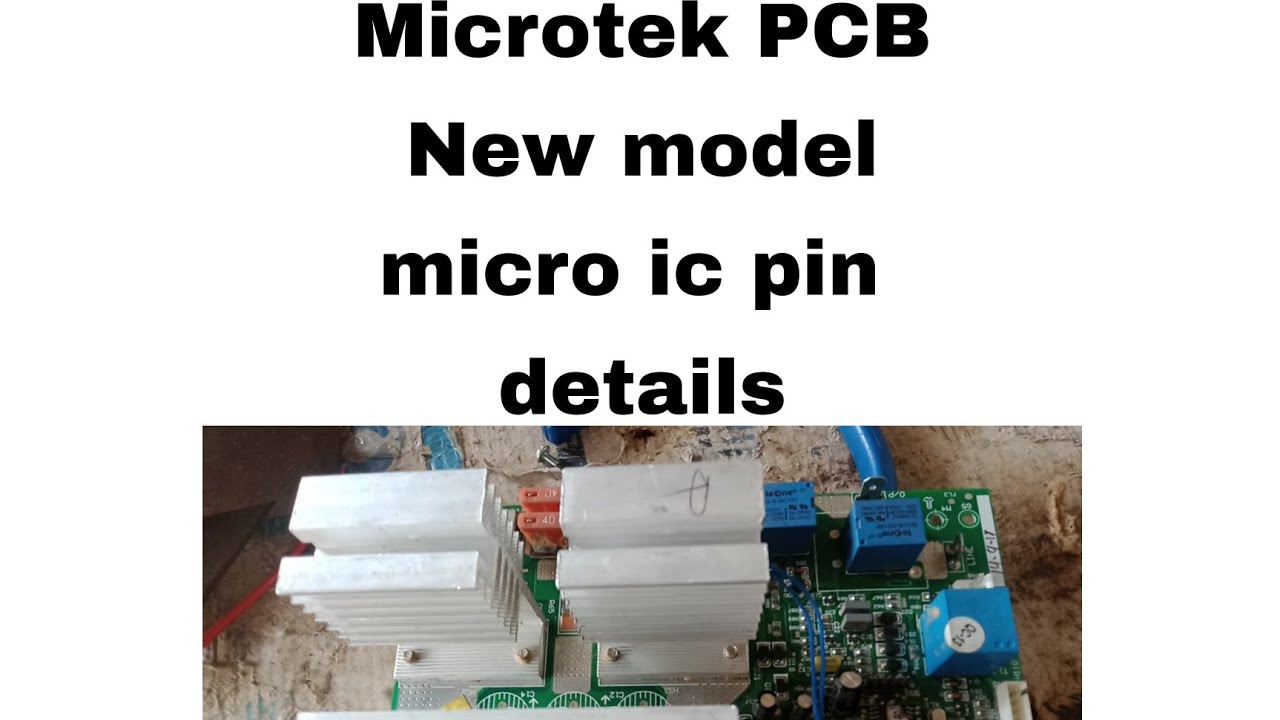 Microtek inverter PCB New model SMD V5 micro ic pin details High ...