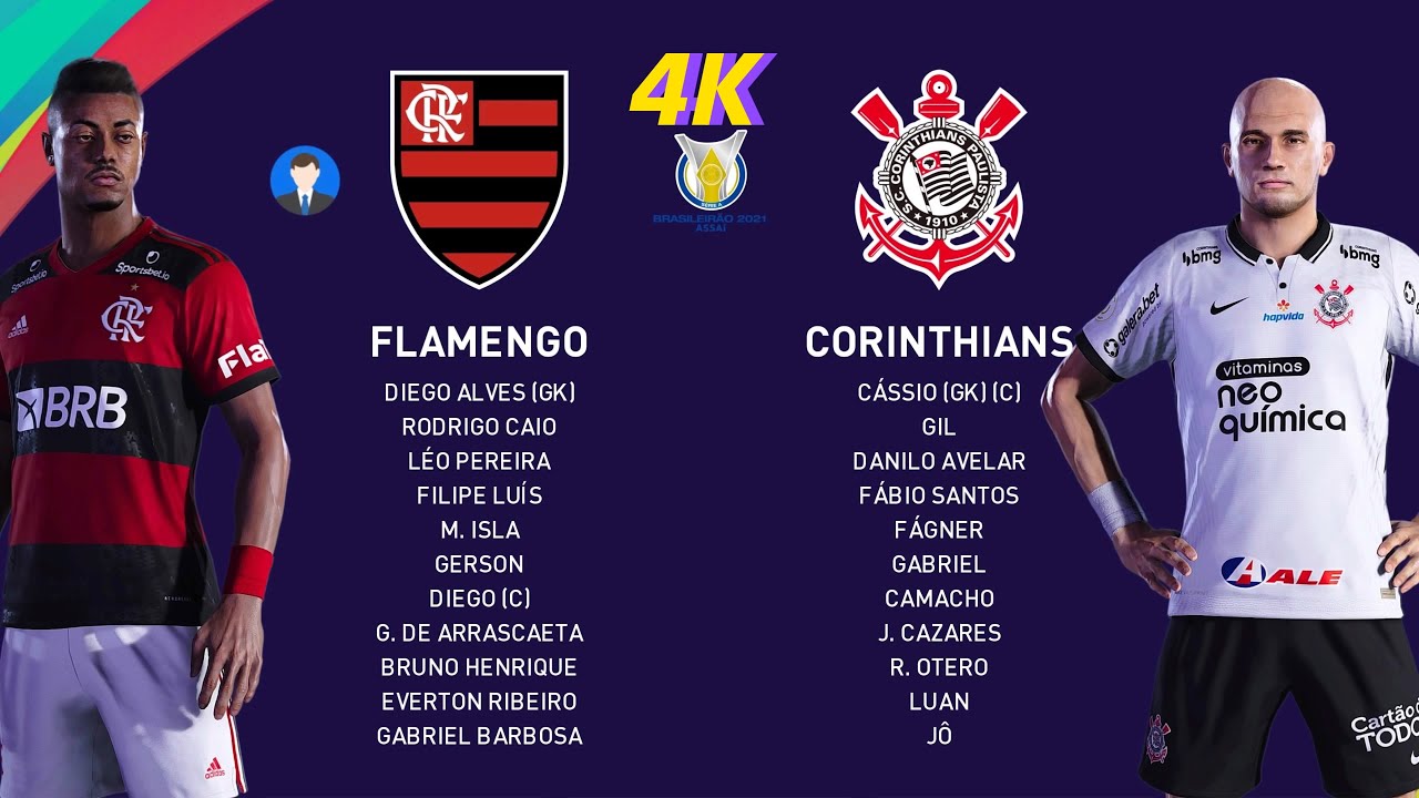 eFootball PES 2021 Gameplay [PS5 4K] Flamengo vs Corinthians ...