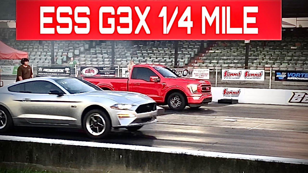 Back at the 1/4 Mile with the ESS G3 22 Mustang for our PB passes in ...