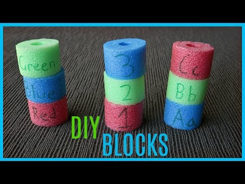 DIY POOL NOODLE TOY | ENTERTAINING TODDLER ACTIVITIES - YouTube