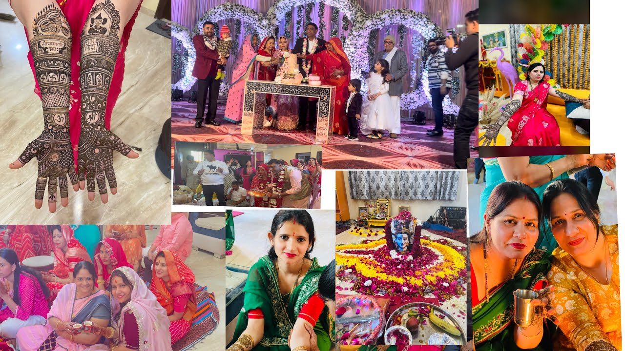 Chachaji&chachiji ki 25th anniversary ka celebration,mehendi,rudra ...