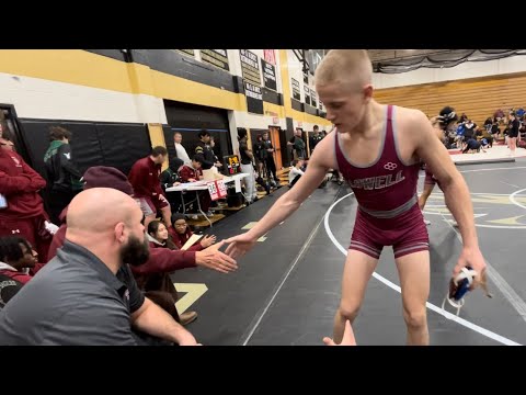 Emmett Logan 106 pound Freshman year Lowell High School Wrestling ...