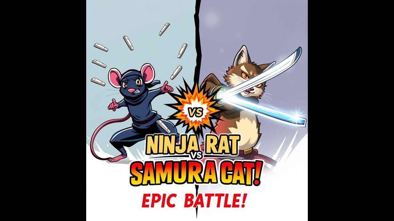 Epic Showdown: Ninja Rat vs. Samurai Cat – Ultimate Anime Battle! - YouTube