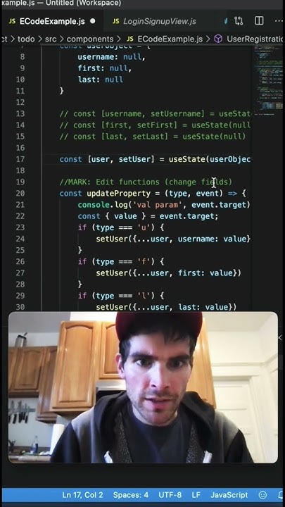 React - useState hook with object #code #react #javascript #vscode #programming #software # ...
