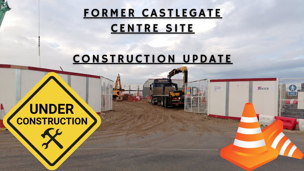Castlegate Centre site - Construction begins - YouTube