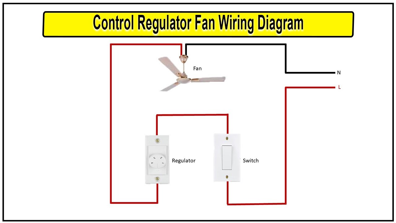 How to make fan regulator connection | ceiling fan regulator connection ...
