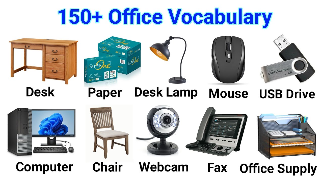 📘 150+ Essential Office Vocabulary with Example Sentences | Learn ...