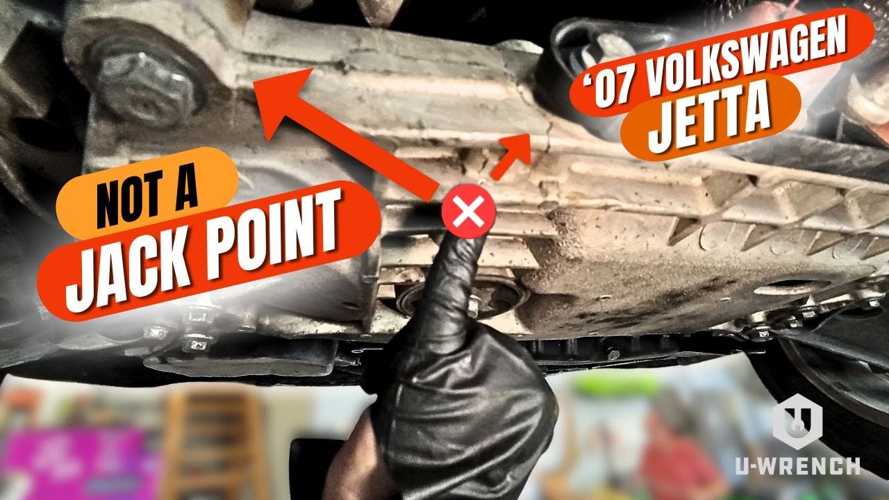 2007 Volkswagen Jetta Motor Mounts Destroyed Plus Cracked Subframe | Wrong Jack Point! - YouTube