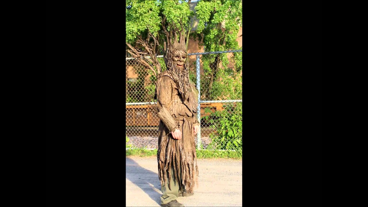 TreeMan Costume: Different Lighting Conditions - YouTube