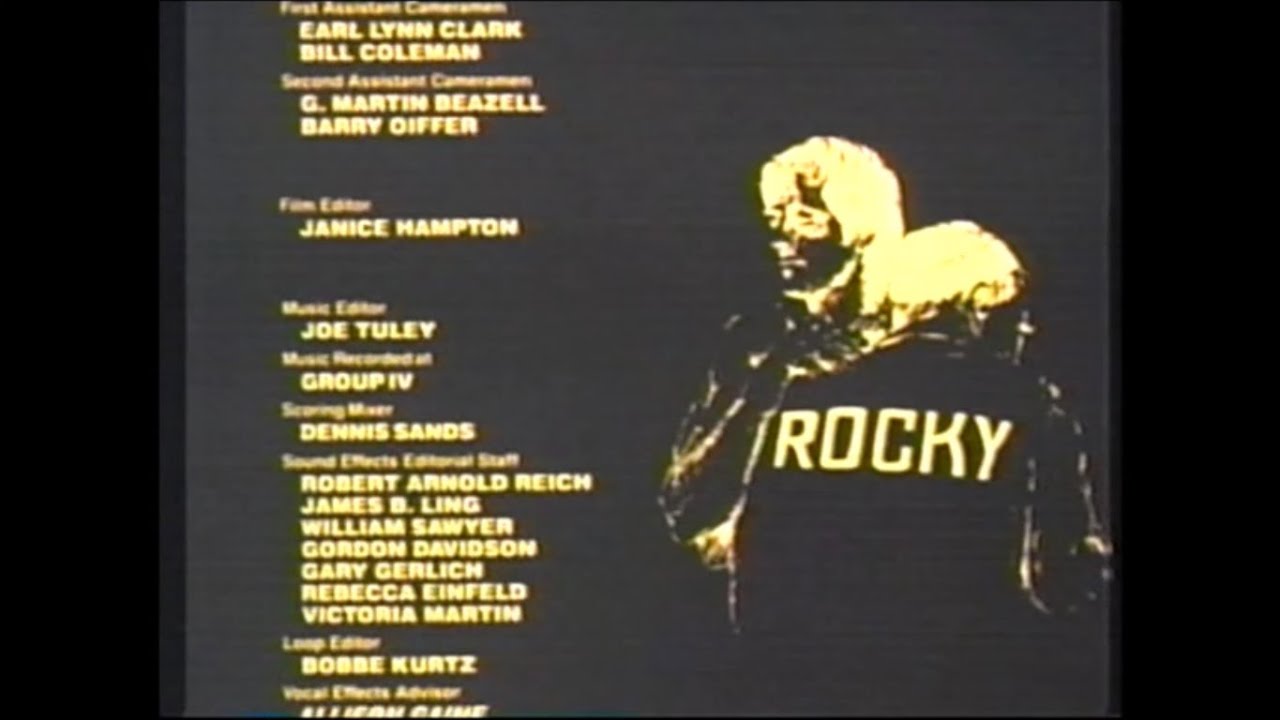 Rocky 2 (1979) End Credits (TNT 2005) - YouTube