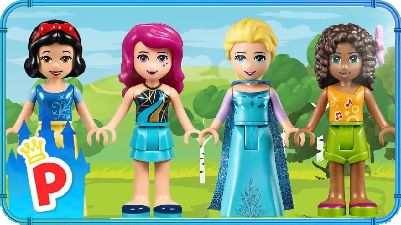 ♥ Wrong Hair Disney Princess Snow White Frozen Elsa LEGO Finger Family ...