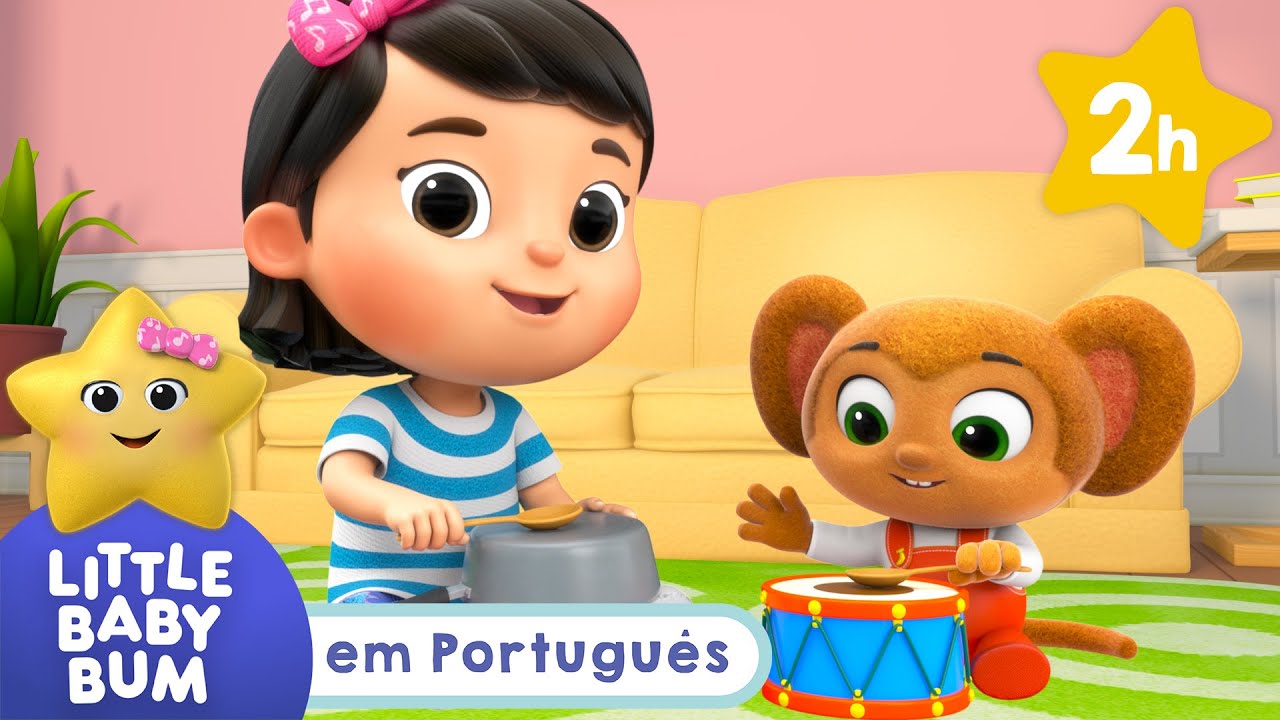 🥁 Mia Aprende a Tocar Tambor 🥁 | 2 HORAS DE LBB! | Little Baby Bum ...