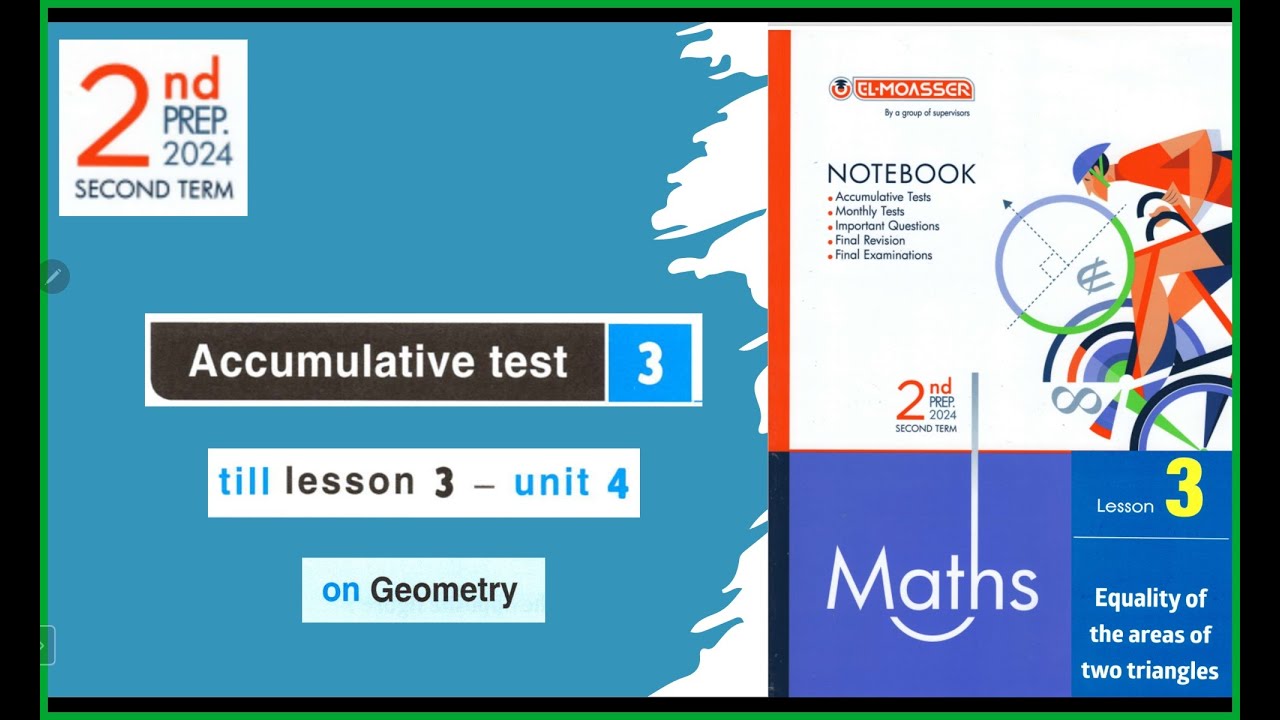 Accumulative test 3 Geometry Prep 2 second term - YouTube