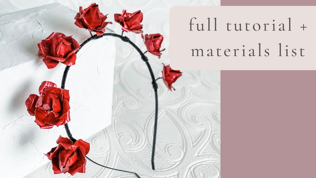How to make a metal rose crown [using sheet metal - no welding or ...