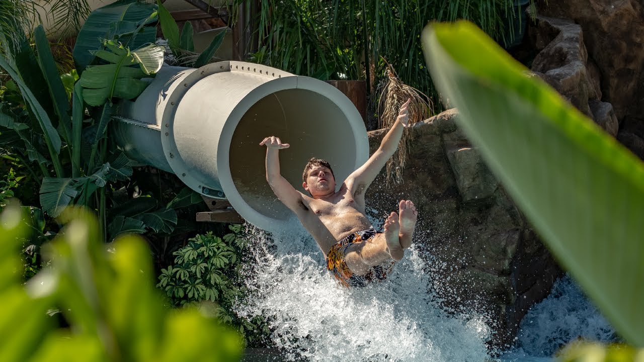 Cool Drop Water Slide at Club Westside Houston - YouTube