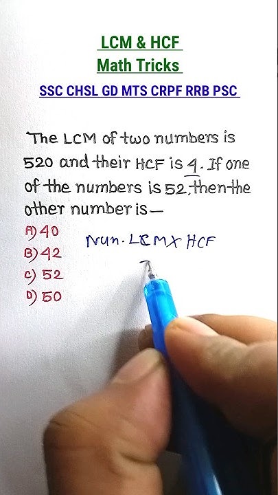 LCM Math Tricks| Arithmetic Shortcuts| Ratio Proportion| Math for SSC CGL GD CHSL| #shorts - YouTube
