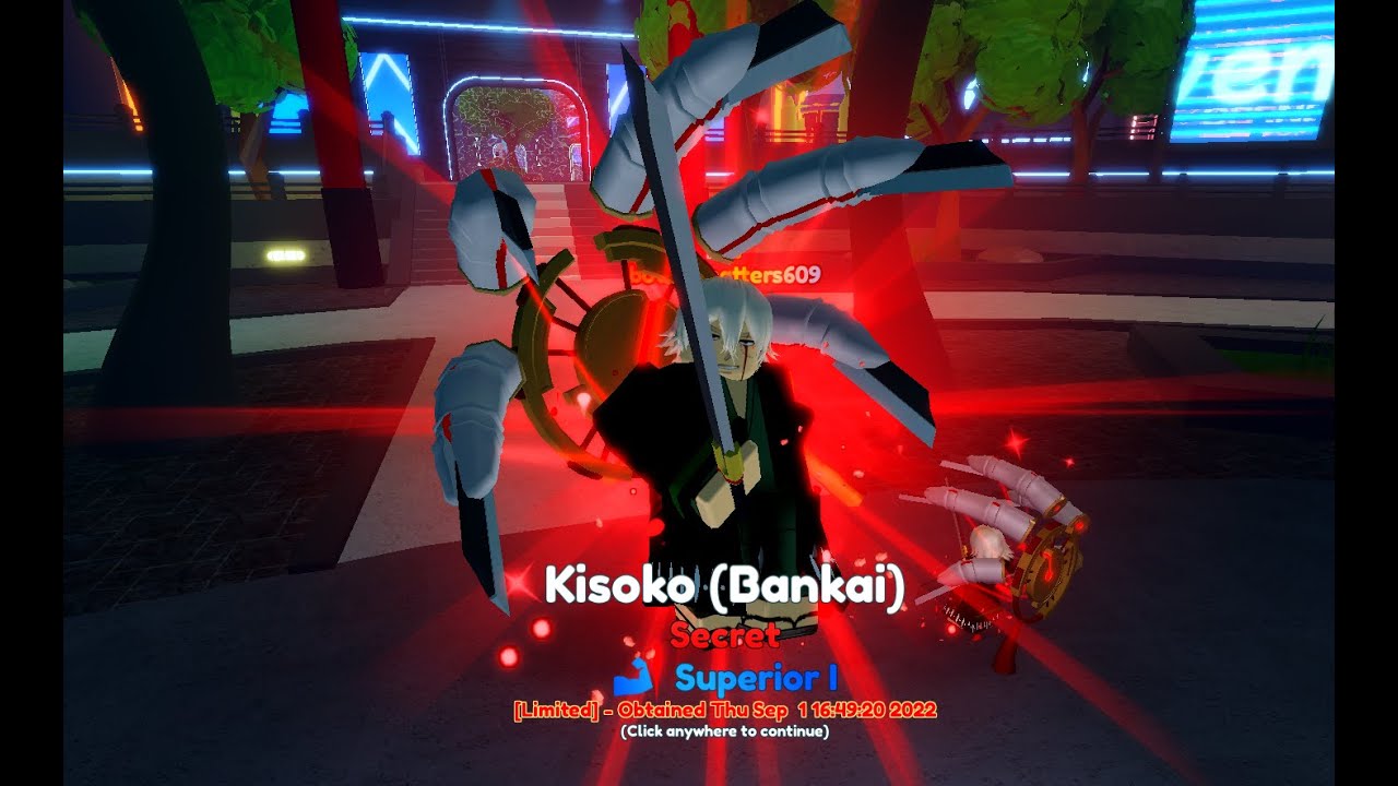 Evolved Kisuke (LIMITED) secret on anime adventures - YouTube