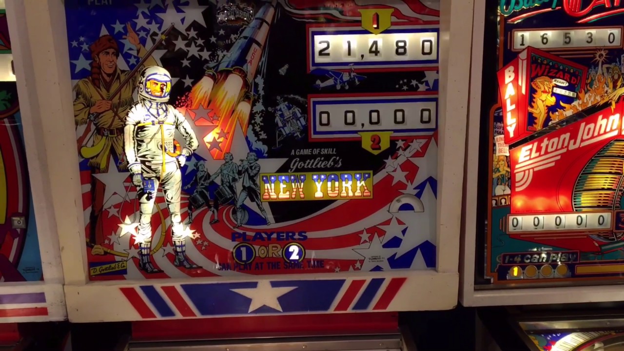 Gottlieb's New York Pinball Machine - YouTube