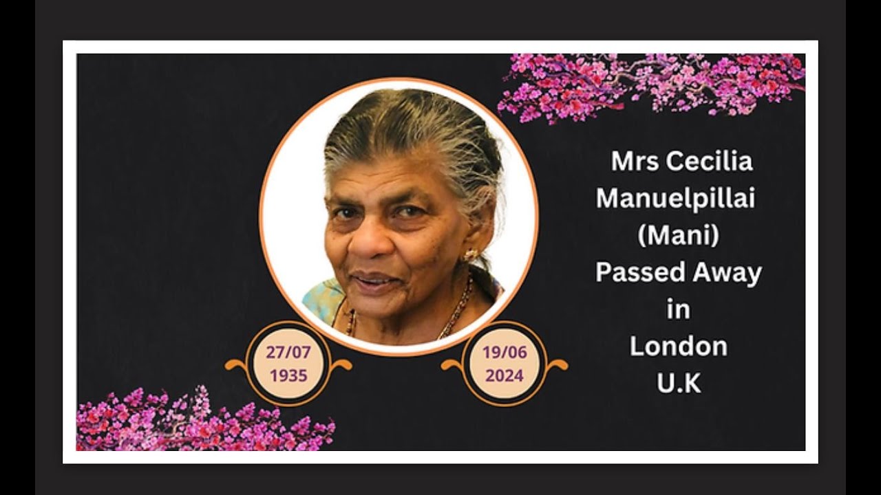 Mrs.Cecilia Manuelpillai (Mani) - YouTube