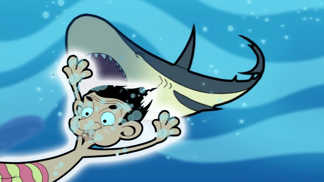 SHARK ATTACK! | Mr Bean Animated Season 1 | Full Episodes | Mr Bean ...