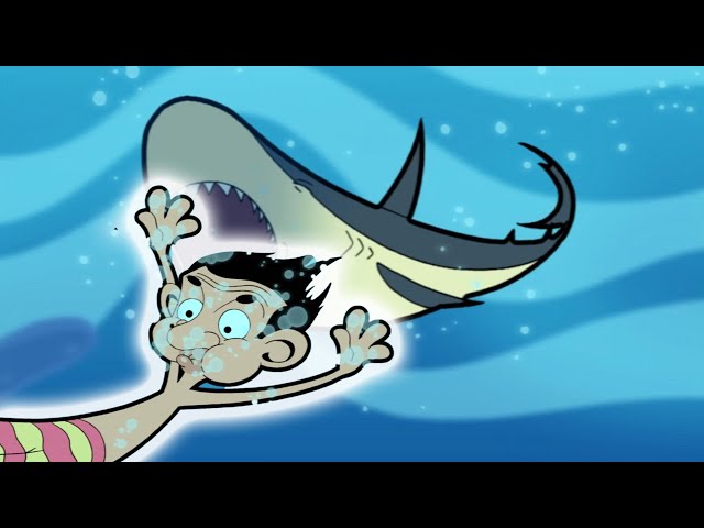 SHARK ATTACK! | Mr Bean Animated Season 1 | Full Episodes | Mr Bean ...