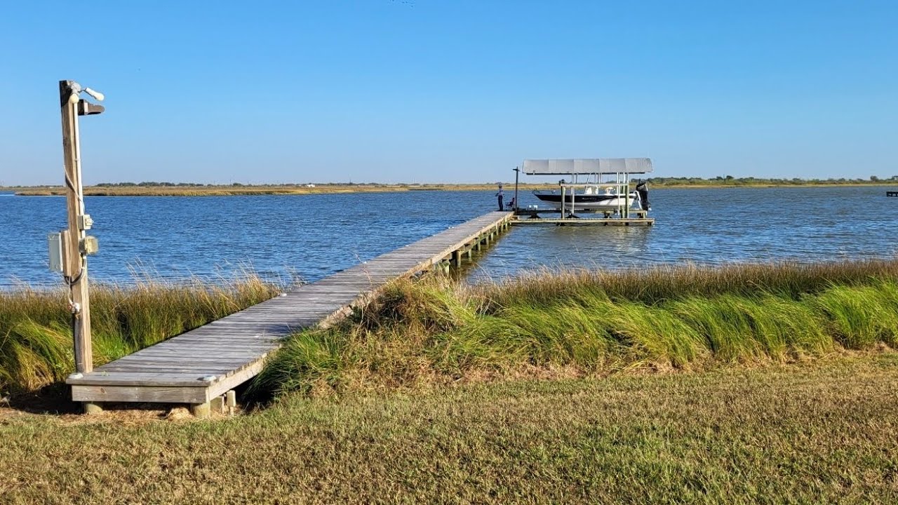 Waterfront Property with Boat-lift and ramp in Palacios, Texas - YouTube