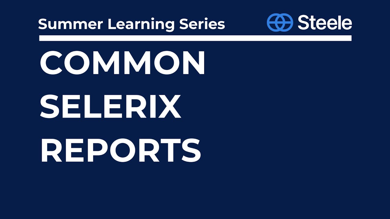 Common Reports & How to Run Them, Selerix BenSelect Training - YouTube