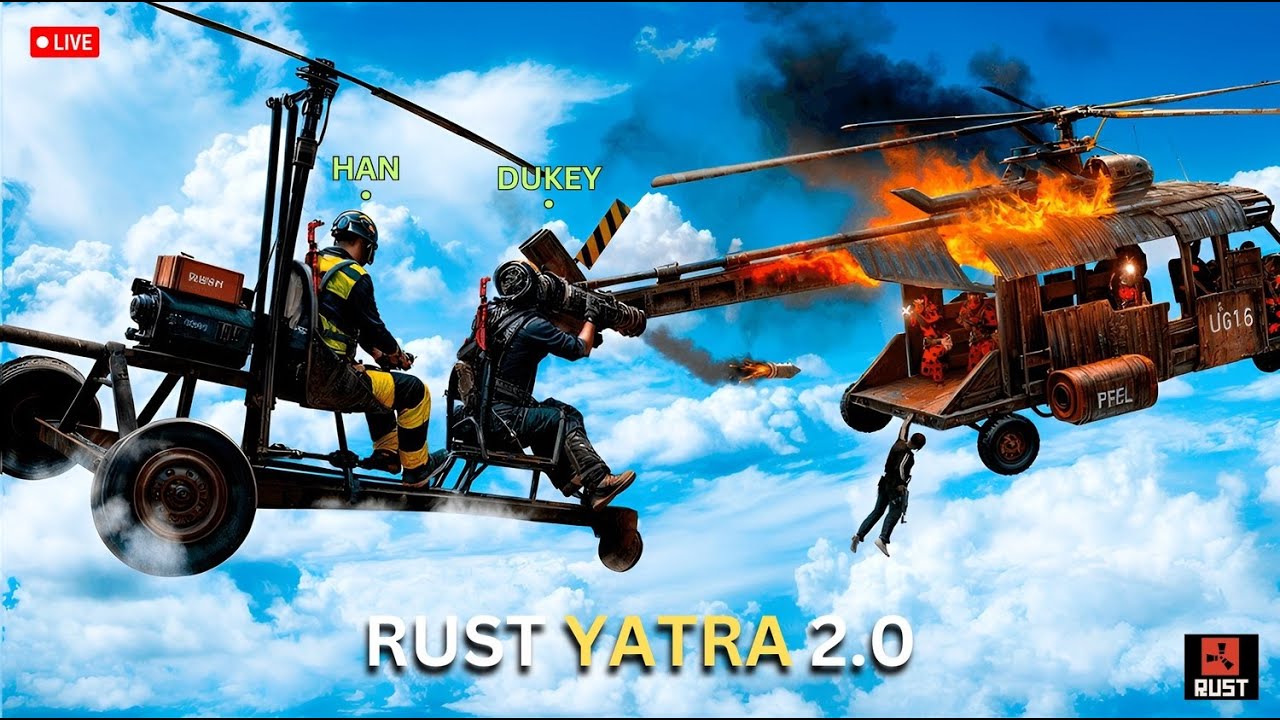 PATROL ATTACK HELICOPTER RUST YATRA DAY 2 #rust #rustyatra - YouTube