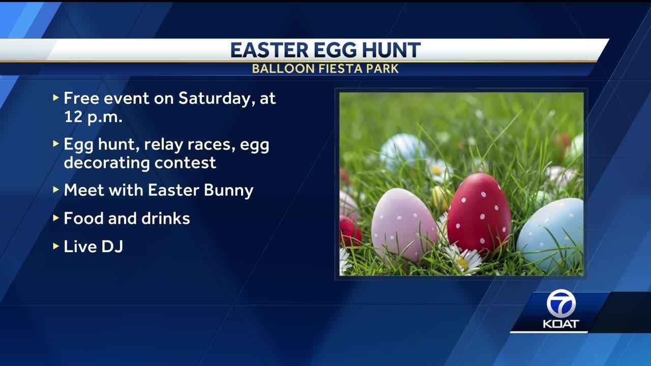 Easter egg hunt at Balloon Fiesta Park - YouTube