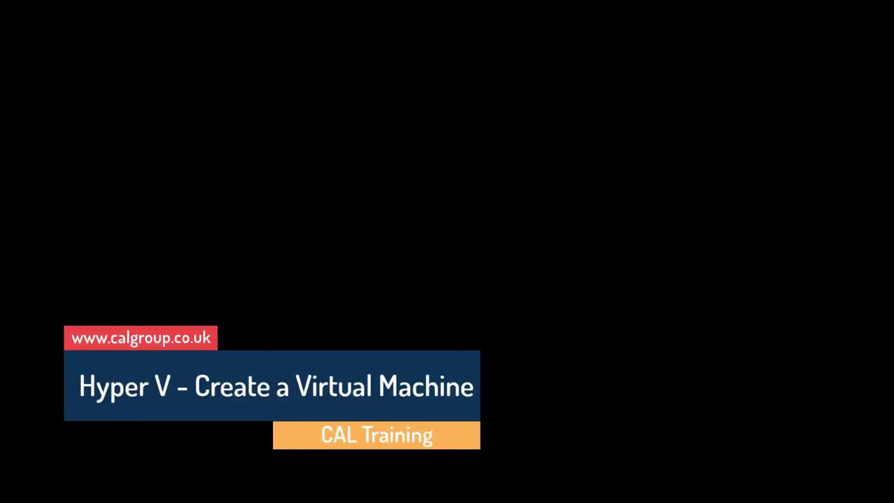 Hyper V- Create VM - YouTube