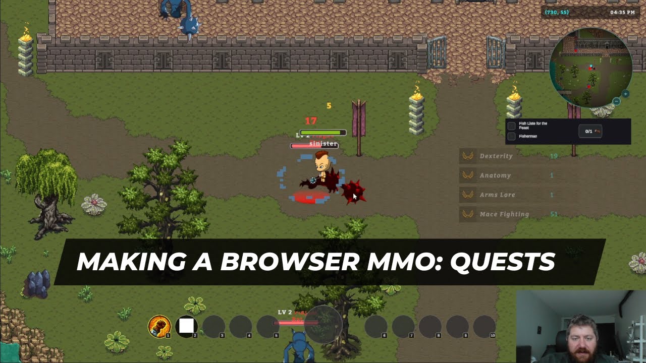 Browser/Mobile MMO Like UO: Adding The Quests (Devlog?) - YouTube