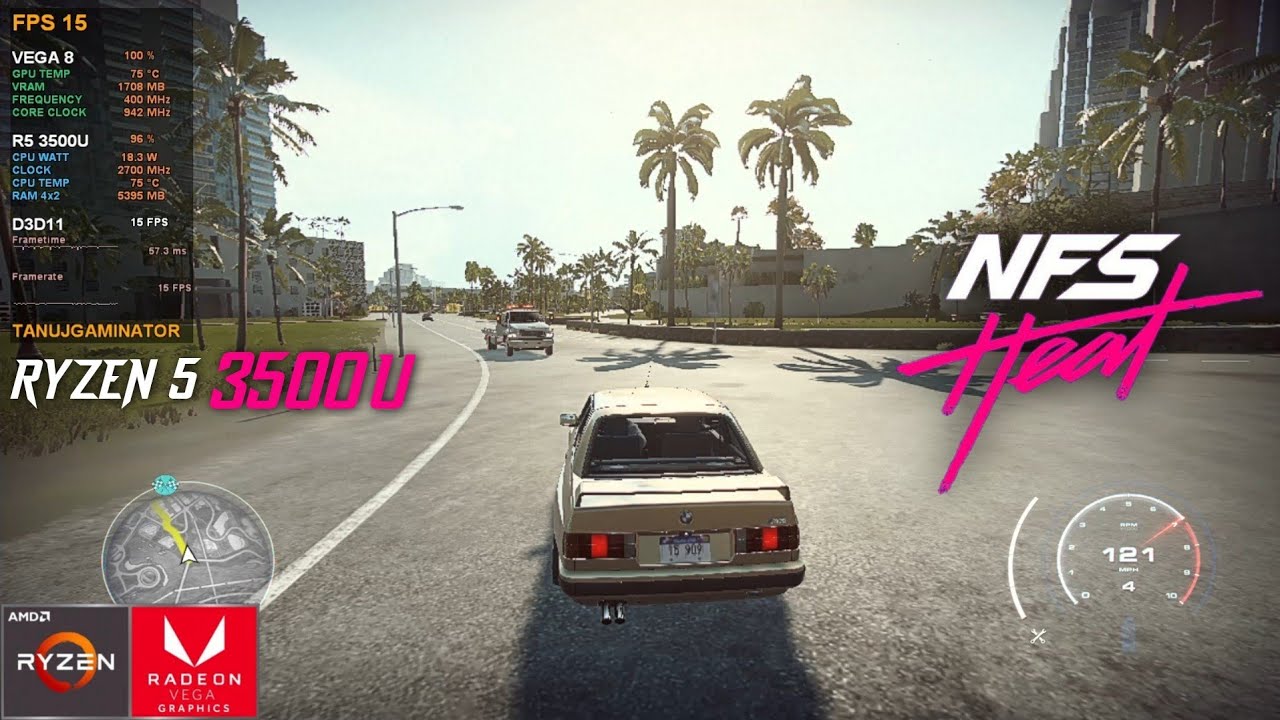 NFS HEAT | RYZEN 5 3500U | 8GB RAM | BENCHMARK | 720p, 900p | 2022 ...