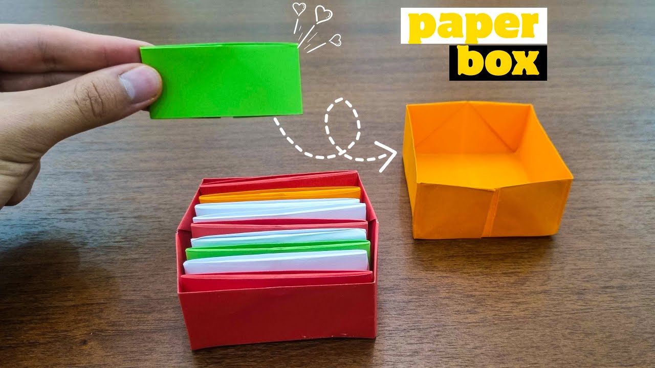 How to Make a origami Automatic Paper Box ( Easy and Step by Step ...