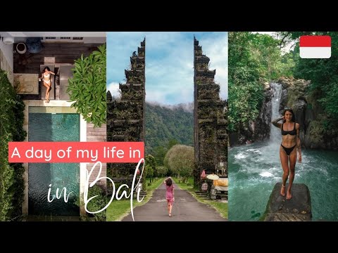 Aling aling waterfall in Bali | Crazy jumping | Handara gate + Surf