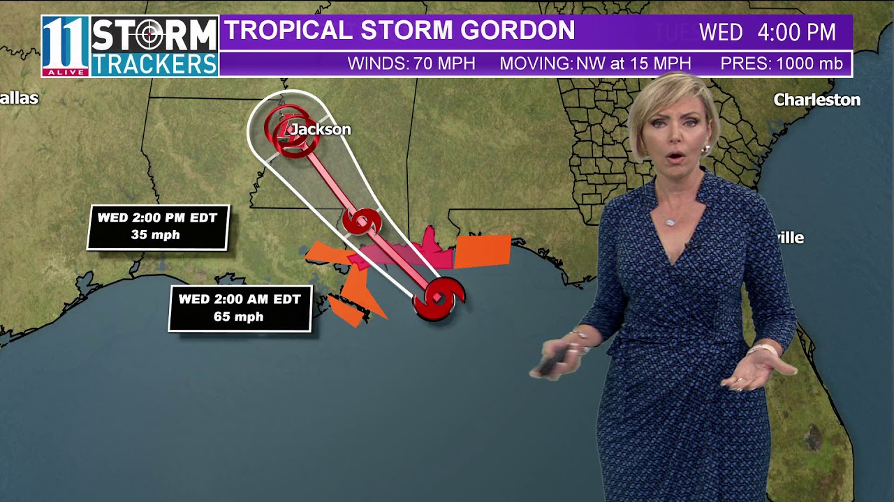Tropical Storm Gordon: Here's a look at the track - YouTube