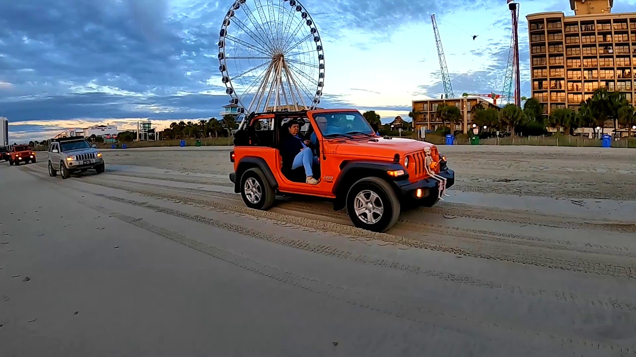 Myrtle Beach Jeep Jam Beach Crawl - Day 1 - YouTube