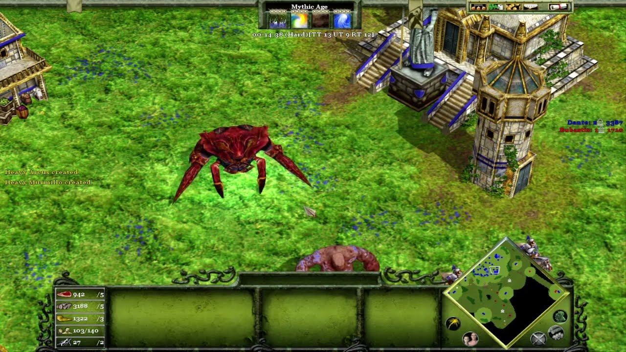 Age of Mythology Age of Wrath Gaia vs Ra - YouTube