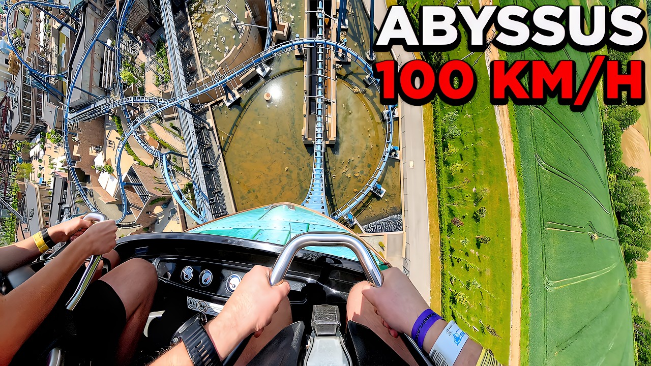 ABYSSUS Roller Coaster | Front Seat POV 4K | Energylandia Amusement ...