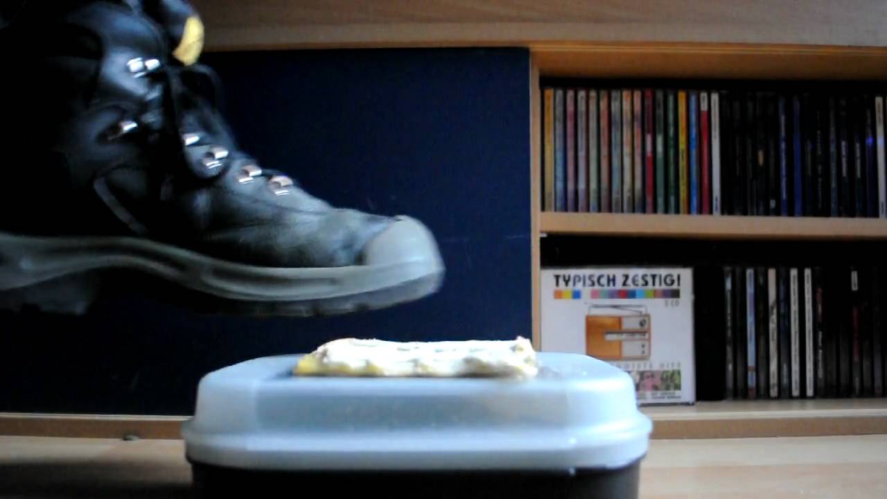 Stomping bread with workboots - YouTube