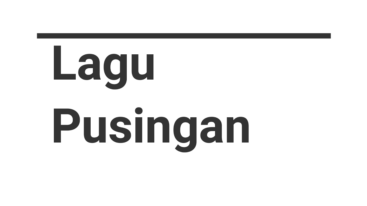 Lagu Pusingan Rekoder - YouTube