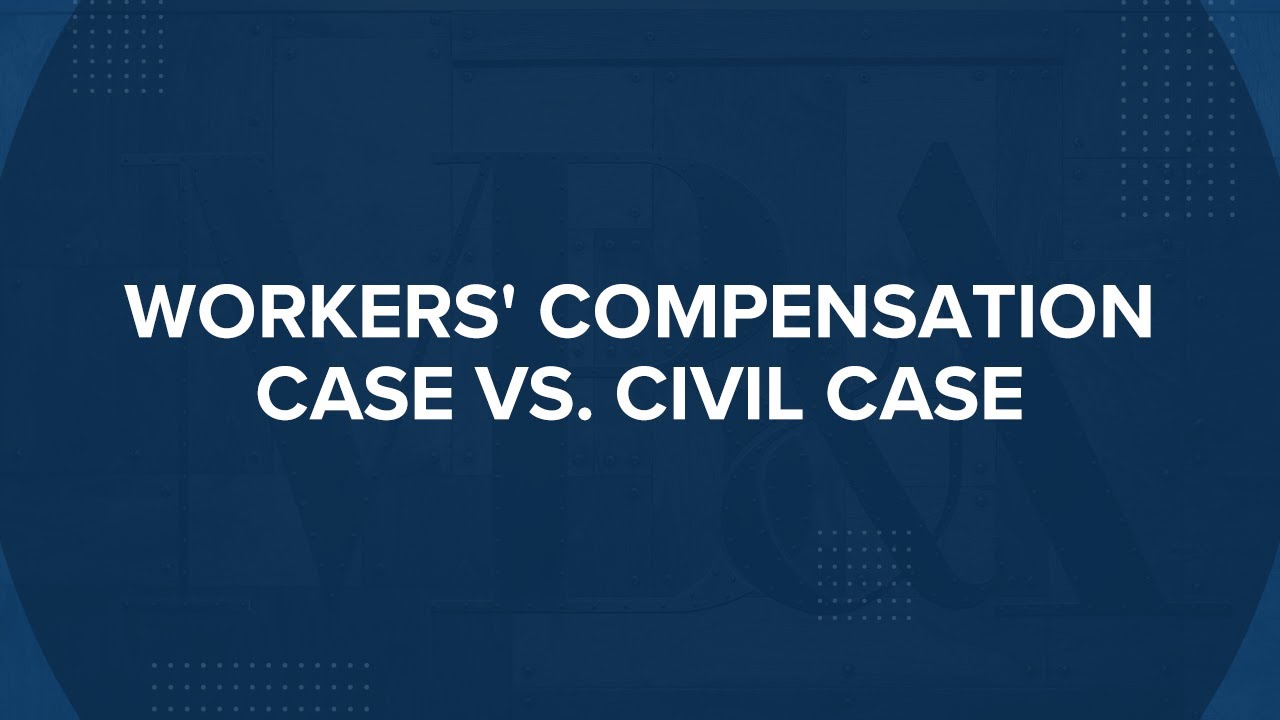 Difference Between Workers' Compensation Cases and Civil Cases - YouTube