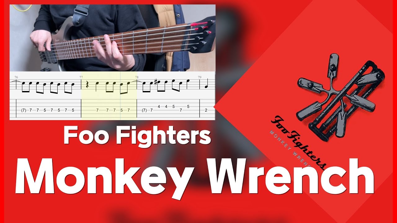 Foo Fighters - Monkey Wrench [Bass cover] (+Tab) - YouTube