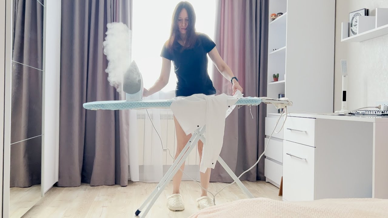 Behind the scenes secrets...Preparation for filming Ironing clothes ...