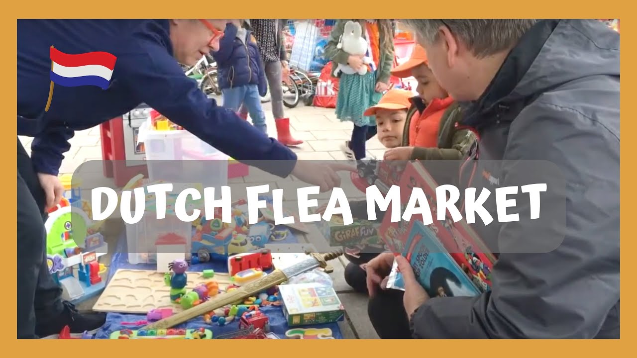 King's day flea market in Amsterdam | Filipino Dutch Family - YouTube