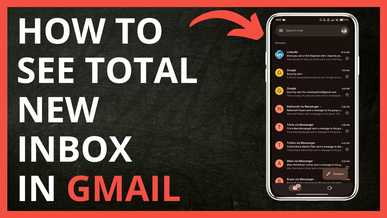 How To See Total New Inbox in Gmail in 2024 - YouTube