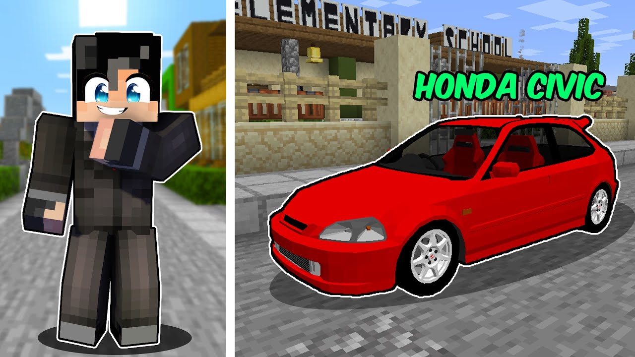 BUYING a SPORTS CAR Honda Civic in Minecraft! - YouTube