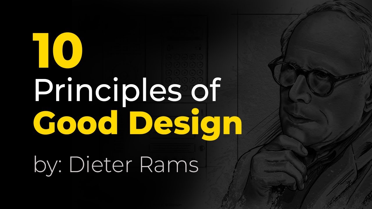 10 principles of good design by Dieter Rams - YouTube