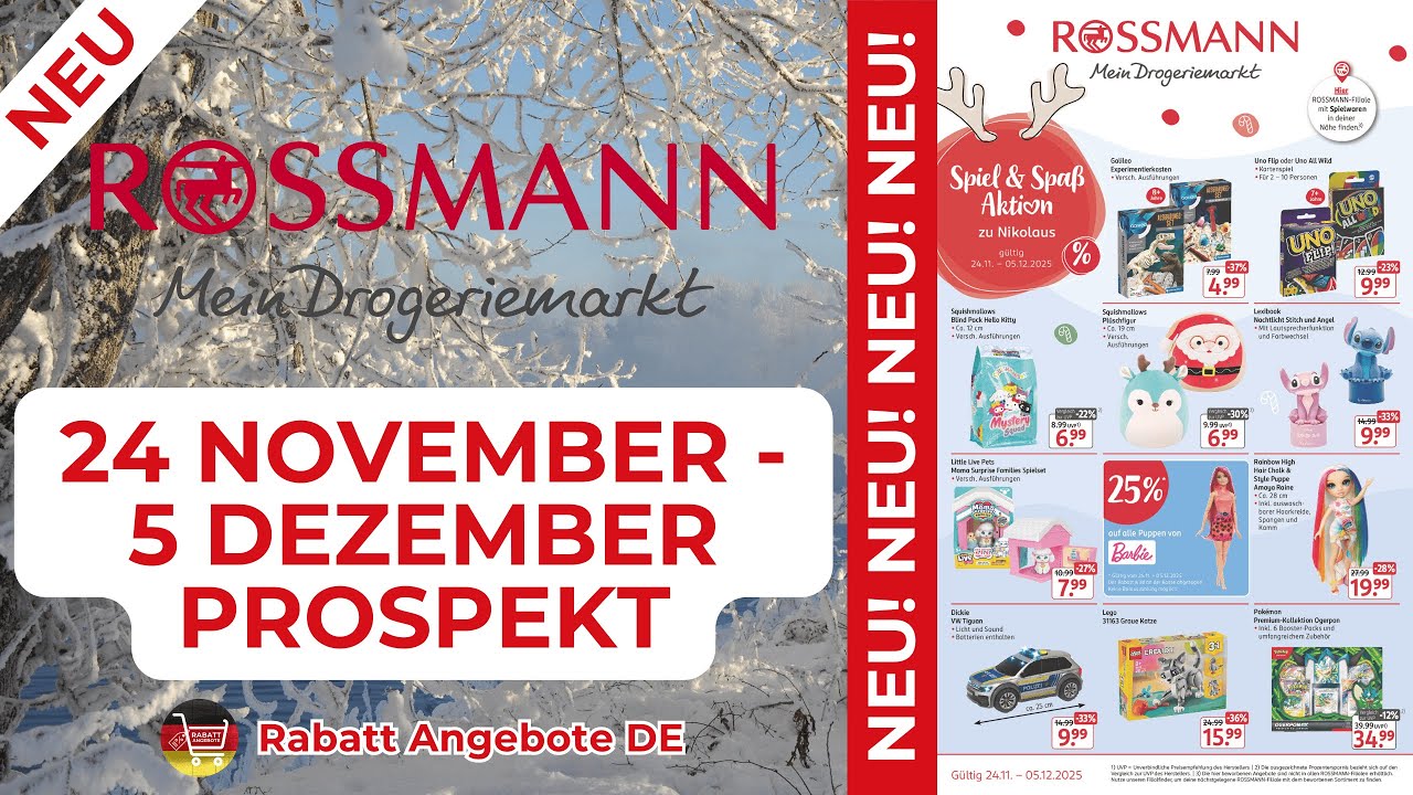 ROSSMANN Prospekte der Woche | 24 November 2025 - 5 Dezember 2025 ...