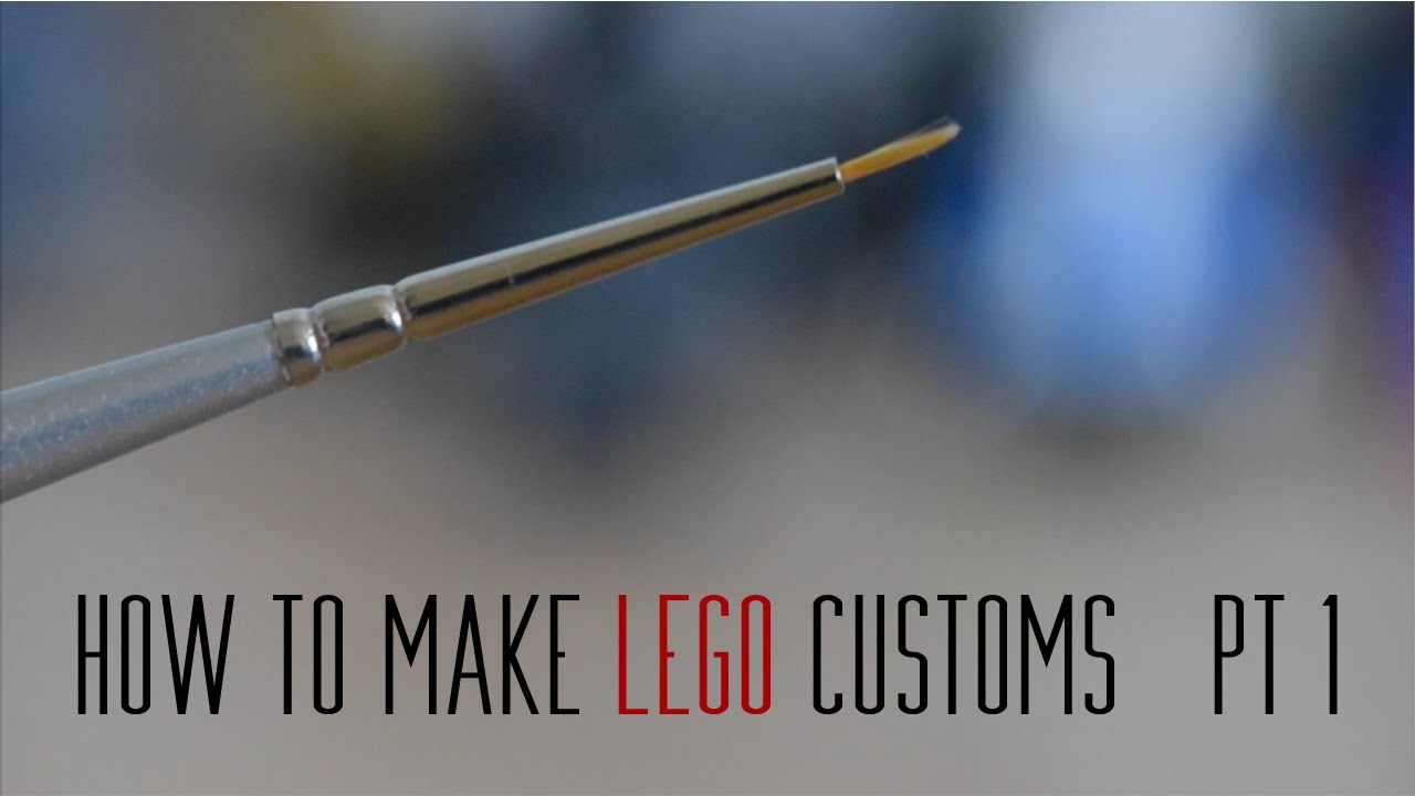 How To Make A Custom Lego Minifig (1) | Paintbrush - YouTube