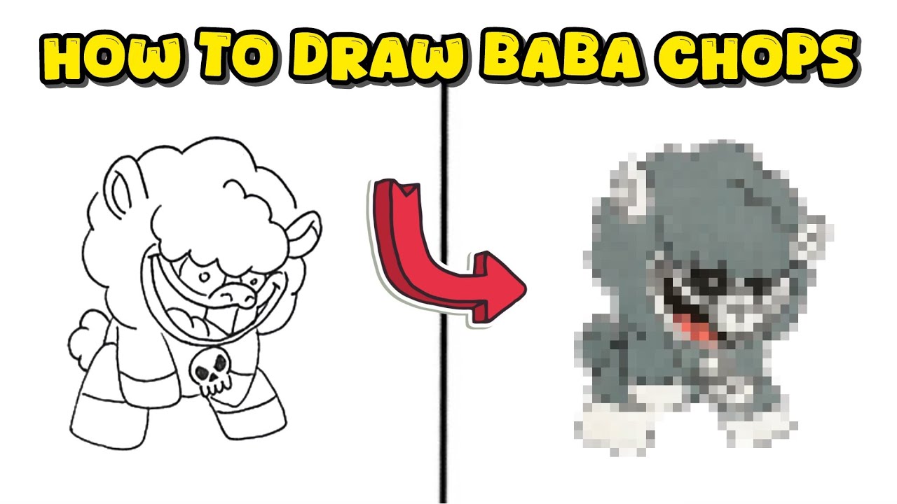 How to Draw Baba Chops from Poppy Playtime – Nightmare Critter Art ...